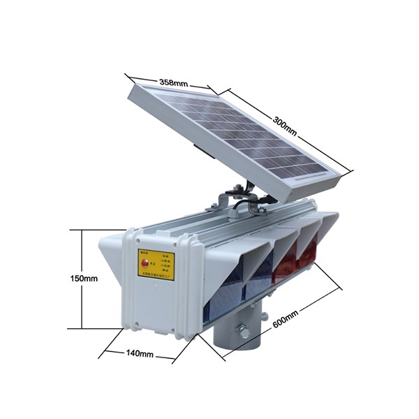 Solar Flashing Warning Light